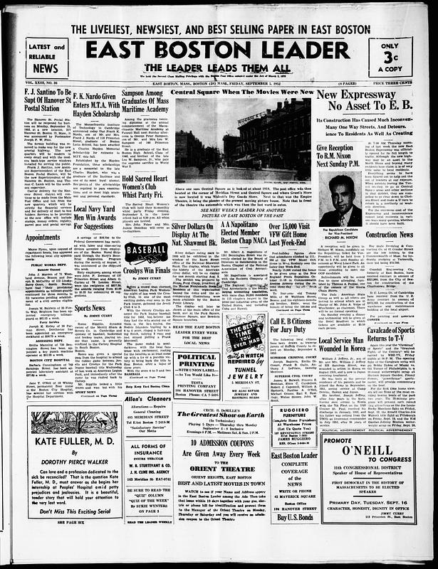 East Boston Leader, September 05, 1952 - Digital Commonwealth