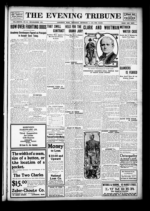 The Evening Tribune. December 03, 1908 - Digital Commonwealth