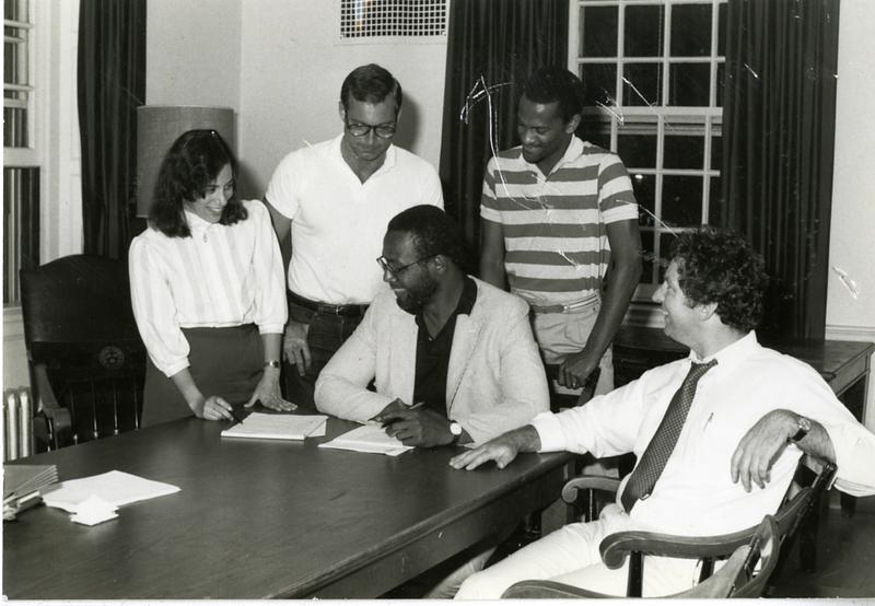 Photo of Ken Reeves' first campaign office, 1983 - Digital Commonwealth