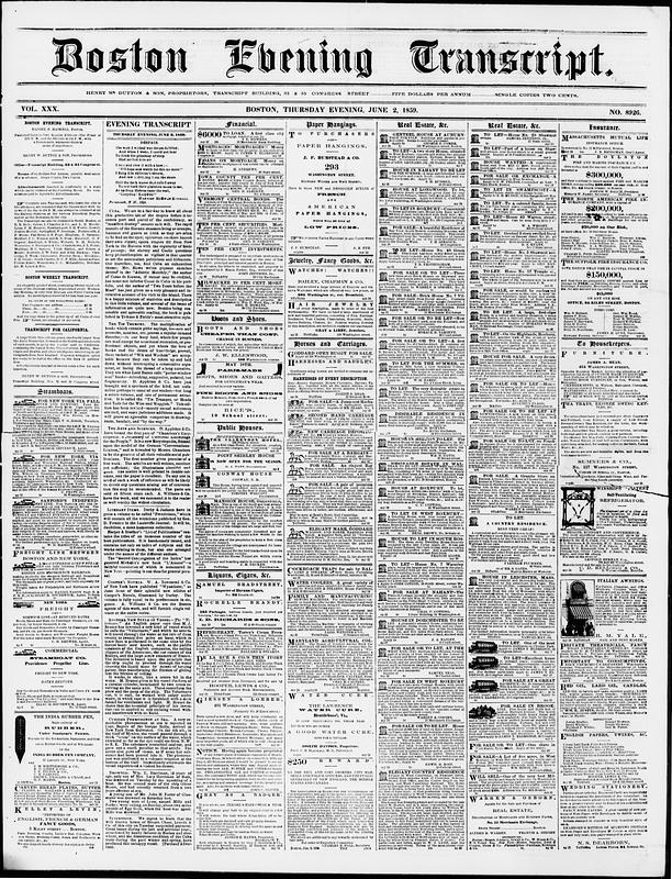 Boston Evening Transcript - Digital Commonwealth