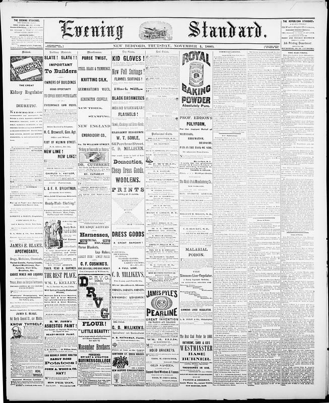 Evening Standard. November 04, 1880 - Digital Commonwealth