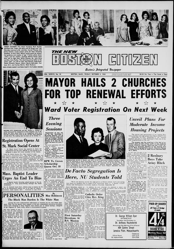 Roxbury Citizen and South End Citizen. October 04, 1963 - Digital ...
