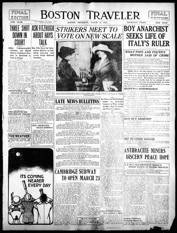 The Boston Traveler. March 14, 1912 - Digital Commonwealth