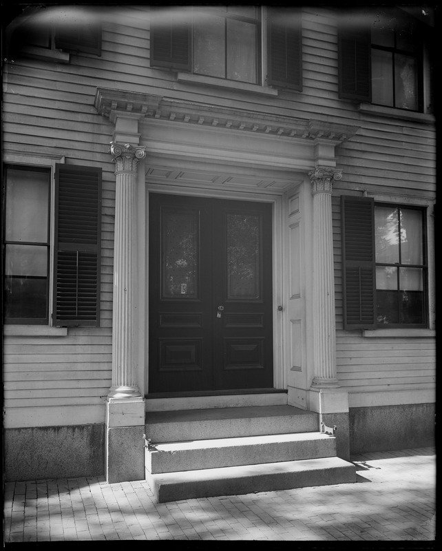 Salem, 312 Essex Street, exterior detail, door, Samuel Curwin house ...