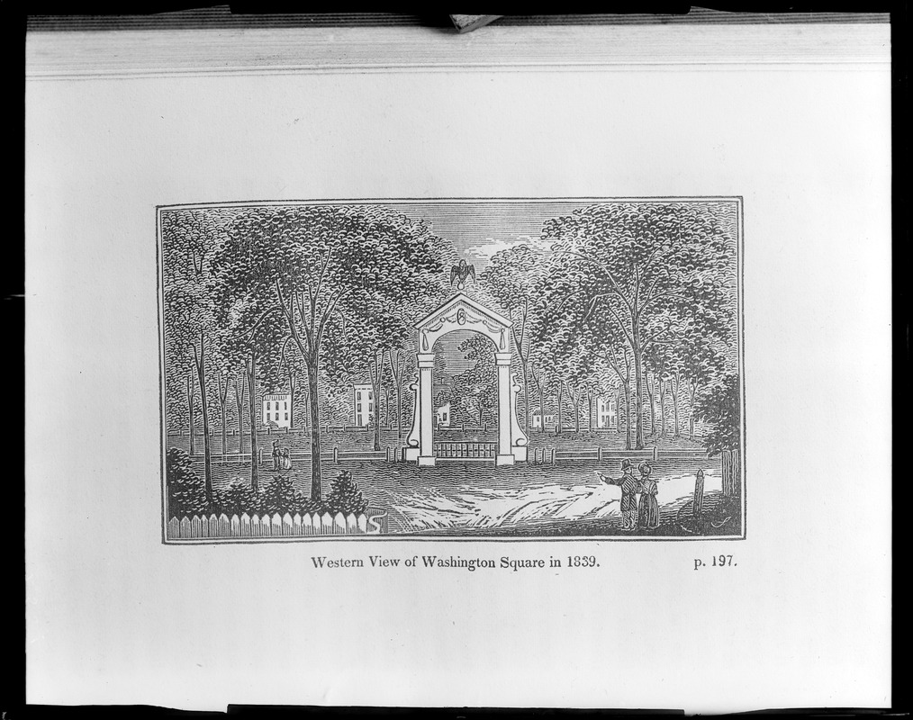 Salem, Washington Square, exterior detail, gate, west entrance, Salem ...