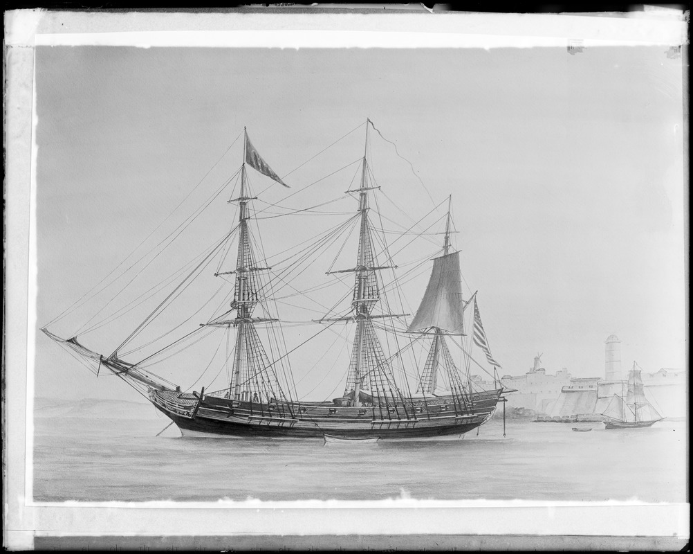 Shipping, Ship America of Salem, built 1804, George Crowninshield and ...