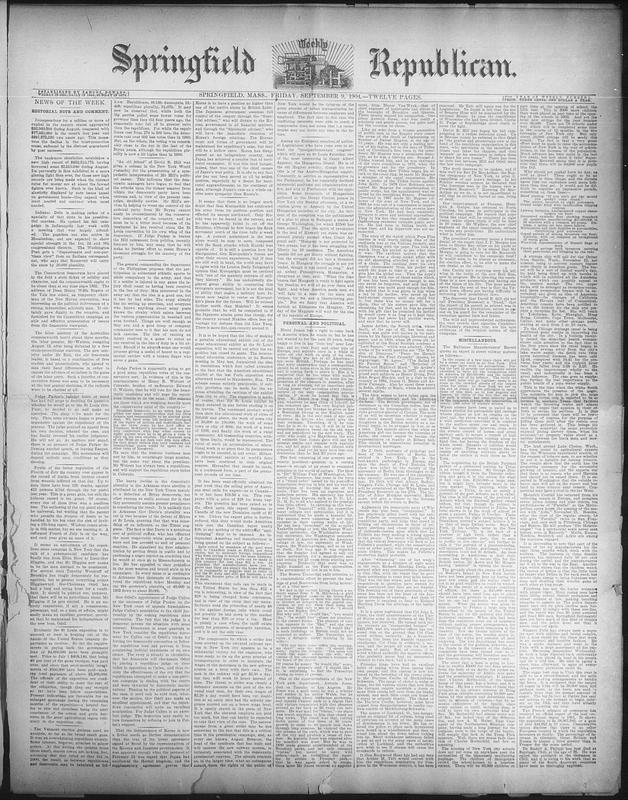 Springfield Weekly Republican - Digital Commonwealth