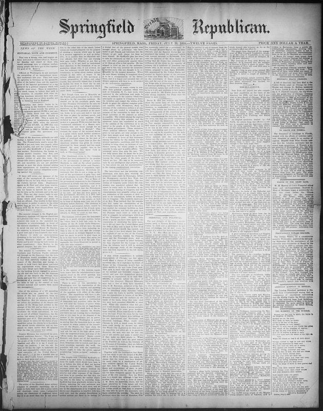 Springfield Weekly Republican - Digital Commonwealth