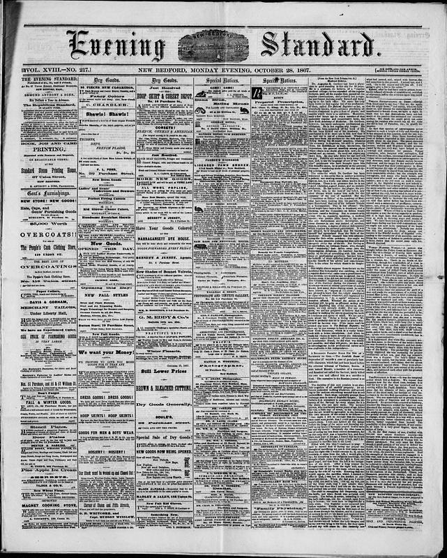 Evening Standard. October 28, 1867 - Digital Commonwealth