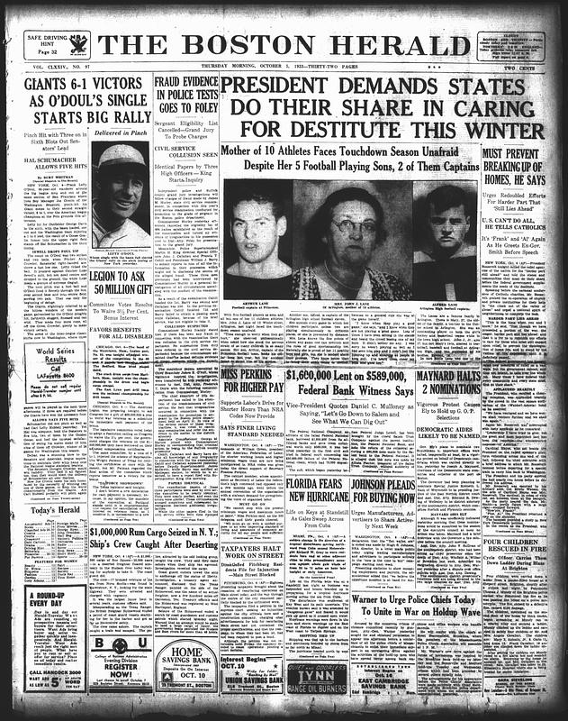 Boston Herald. October 05, 1933 - Digital Commonwealth