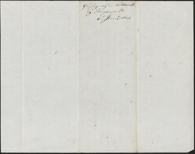 George Coffin to Z. Ingersoll, 6 January 1846 - Digital Commonwealth
