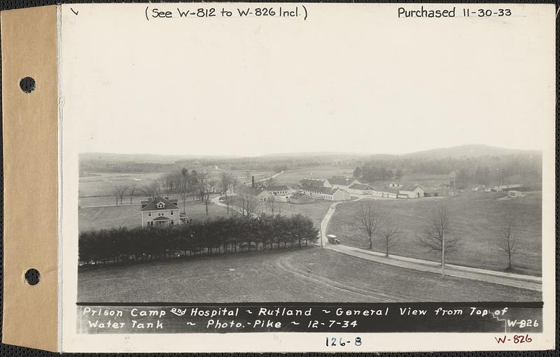 Prison Camp and Hospital, general view from top of water tank, Rutland ...