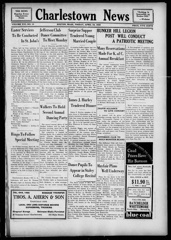 The Charlestown News. April 19, 1935 - Digital Commonwealth