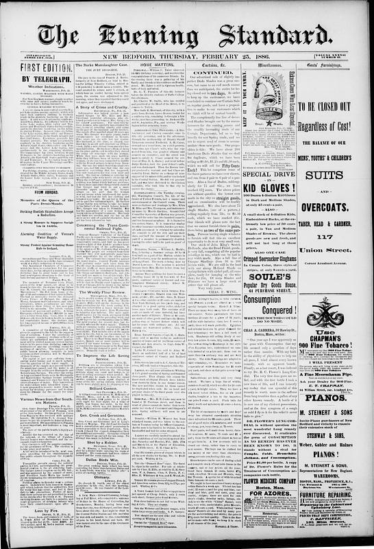 Evening Standard. February 25, 1886 - Digital Commonwealth
