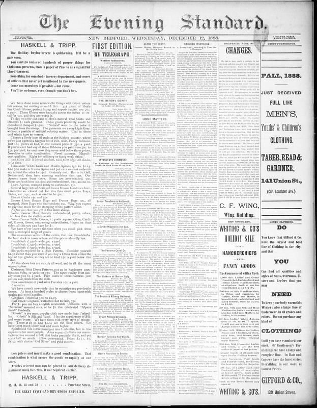 Evening Standard. December 12, 1888 - Digital Commonwealth