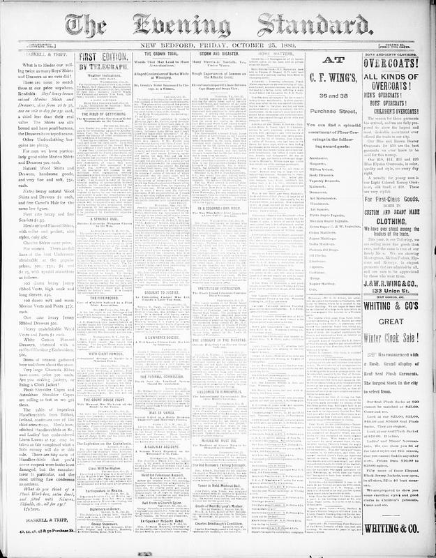 Evening Standard. October 25, 1889 - Digital Commonwealth