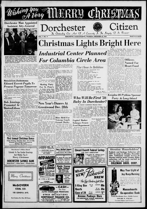 The Dorchester Citizen. December 22, 1955 - Digital Commonwealth
