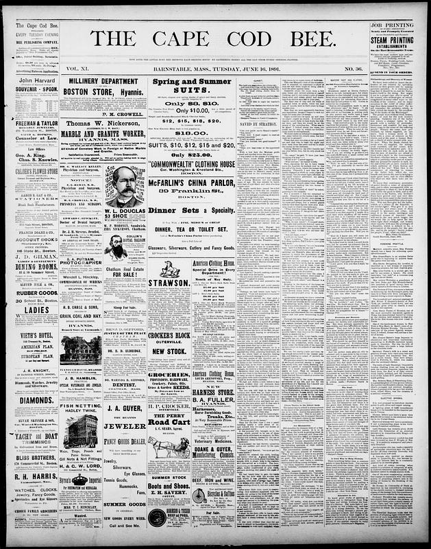 The Cape Cod Bee. June 16, 1891 - Digital Commonwealth