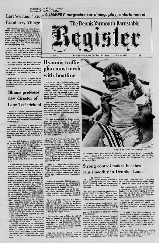The Dennis Yarmouth Barnstable Register. July 29, 1971 - Digital ...
