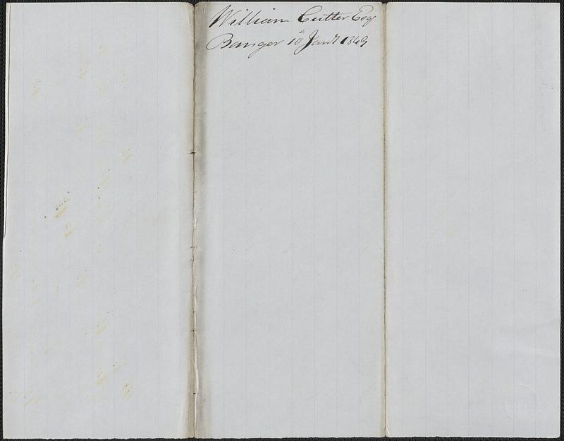 William Cutter to George Coffin, 10 January 1849 - Digital Commonwealth