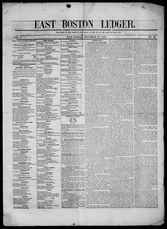 East Boston Ledger, December 29, 1849 - Digital Commonwealth