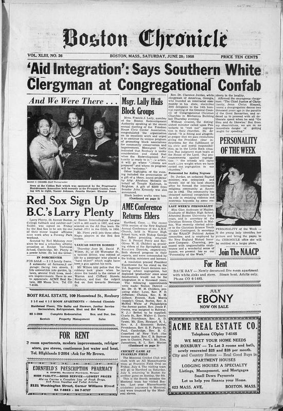 Boston Chronicle. June 28, 1958 - Digital Commonwealth