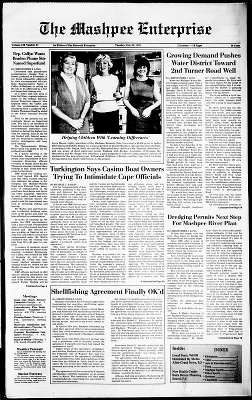 The Mashpee Enterprise. July 20, 1999 - Digital Commonwealth