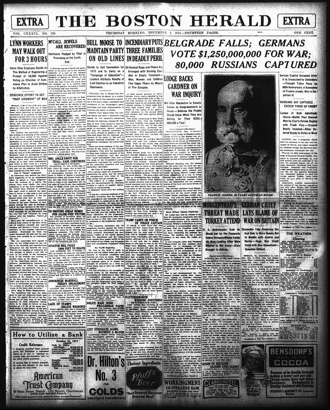 The Boston Herald. December 03, 1914 - Digital Commonwealth