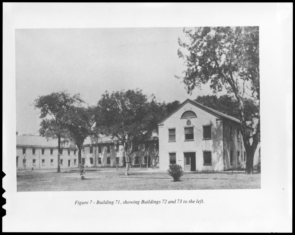 Building 71, showing buildings 72 and 73 to the left - Digital Commonwealth