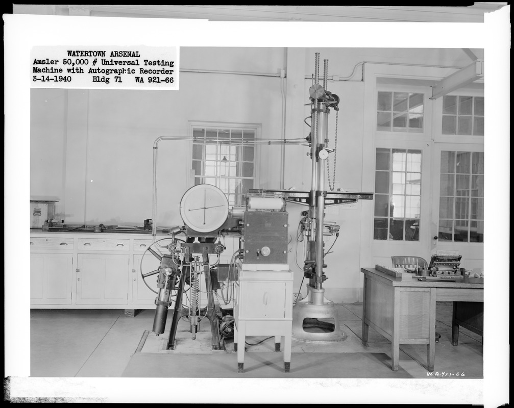 Amsler 50,000, universal testing machine with autographic recorder ...