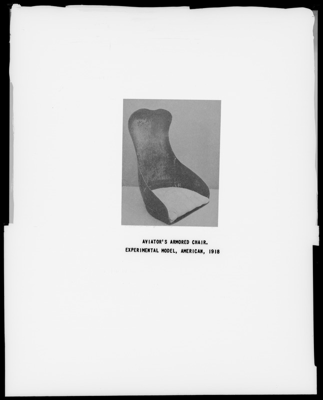 Aviator's armored chair, experimental model, American, 1918 - Digital ...