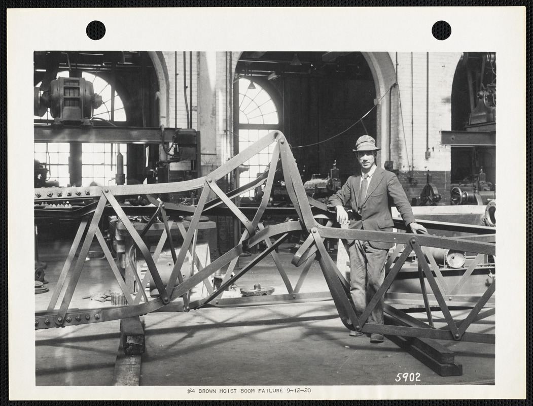 4 Brown hoist boom failure - Digital Commonwealth
