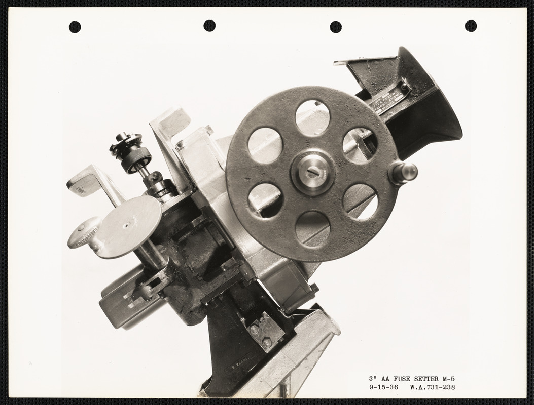 3" AA fuse setter M-5 - Digital Commonwealth