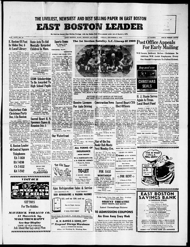 East Boston Leader. December 02, 1955 - Digital Commonwealth