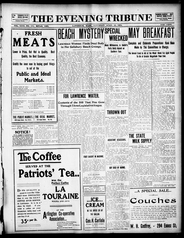 The Evening Tribune. April 29, 1905 - Digital Commonwealth