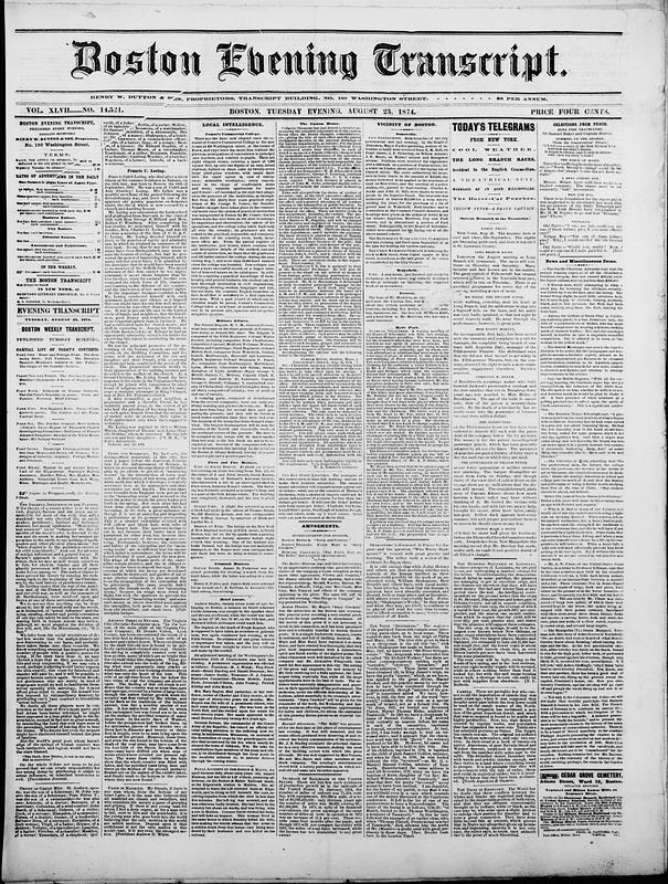 Boston Evening Transcript - Digital Commonwealth