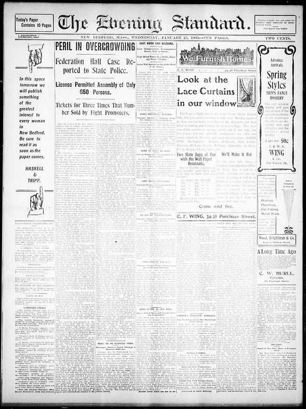 Evening Standard. January 25, 1905 - Digital Commonwealth