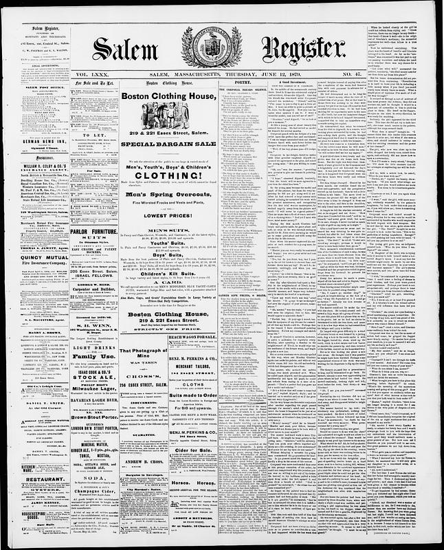 Salem Register. June 12, 1879 - Digital Commonwealth
