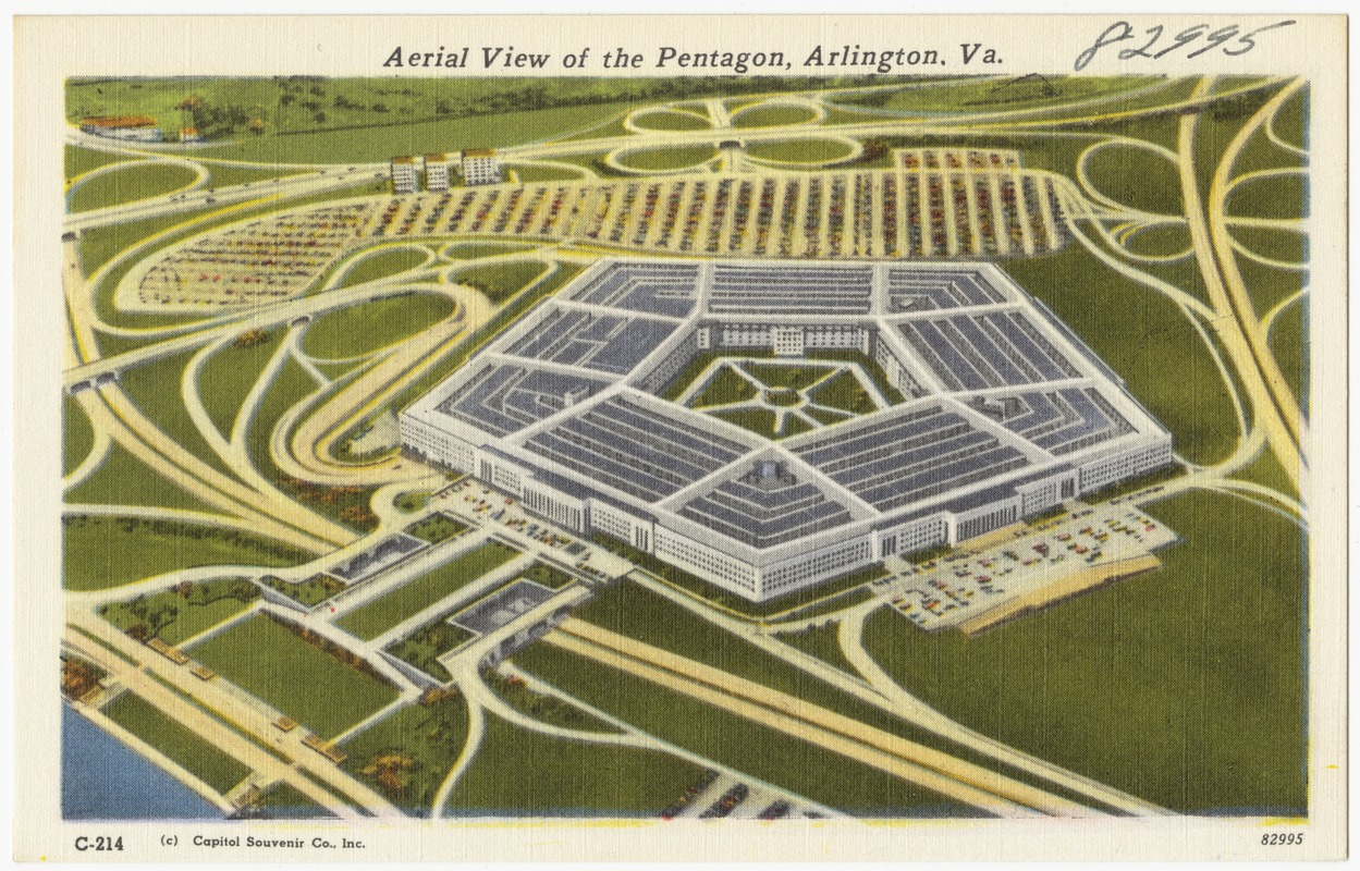 Aerial view of Pentagon, Arlington, Va. - Digital Commonwealth