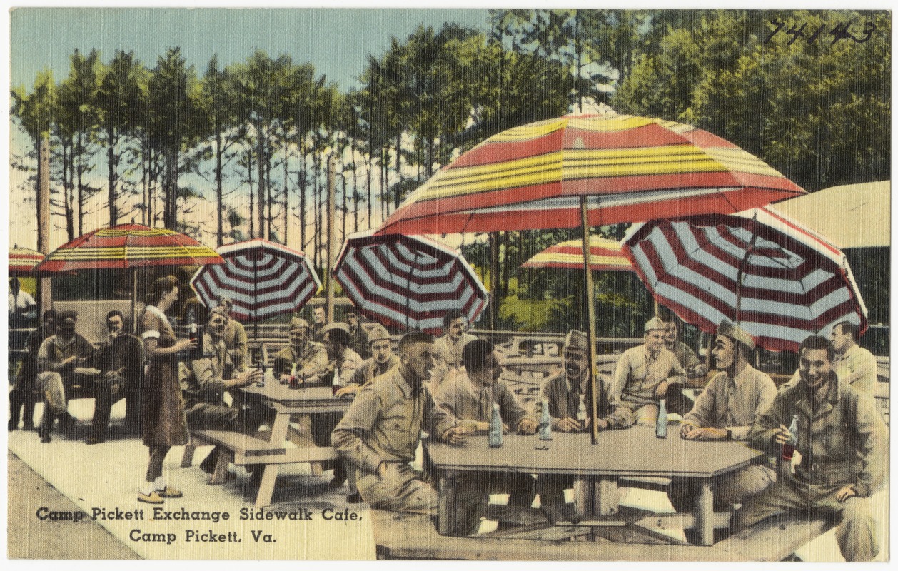 Camp Pickett Exchange Sidewalk Café, Camp Pickett, Va. - Digital ...