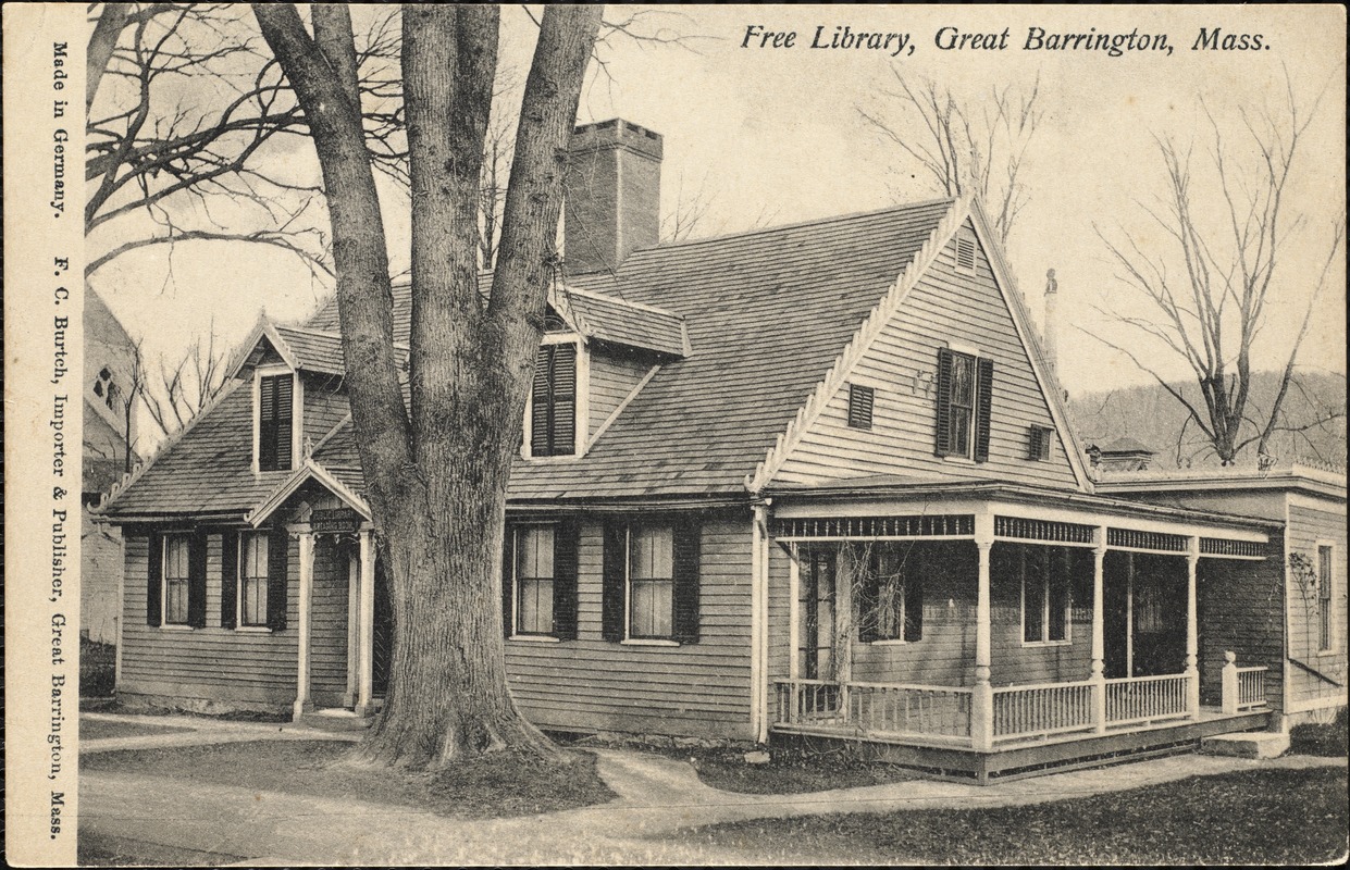 Free library, Great Barrington, Mass. - Digital Commonwealth