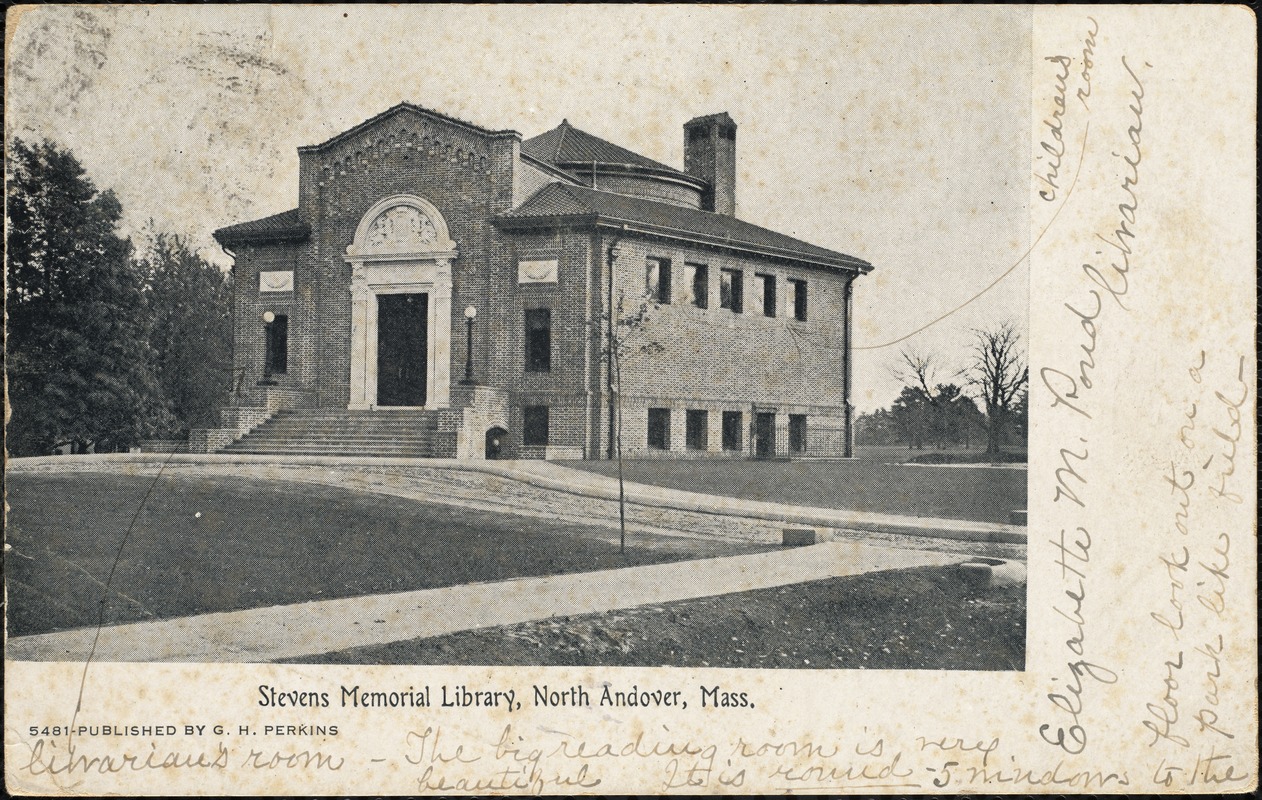 Stevens Memorial Library, North Andover, Mass. - Digital Commonwealth