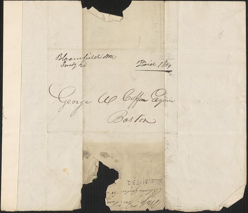 Jon Farrar to George Coffin, 31 December 1832 - Digital Commonwealth