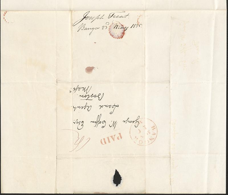 Joseph Treat to George Coffin, 23 May 1835 - Digital Commonwealth