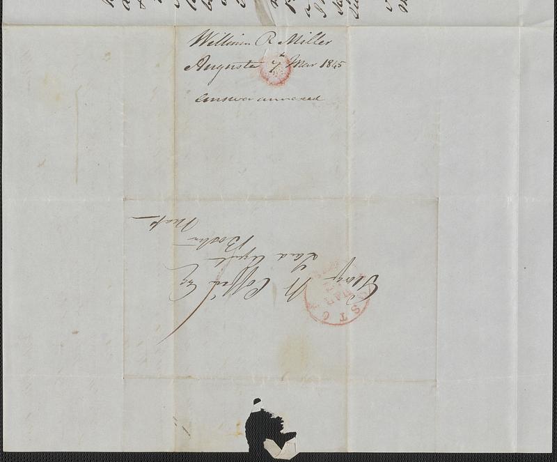 William R. Miller to George Coffin, 7 March 1845 - Digital Commonwealth