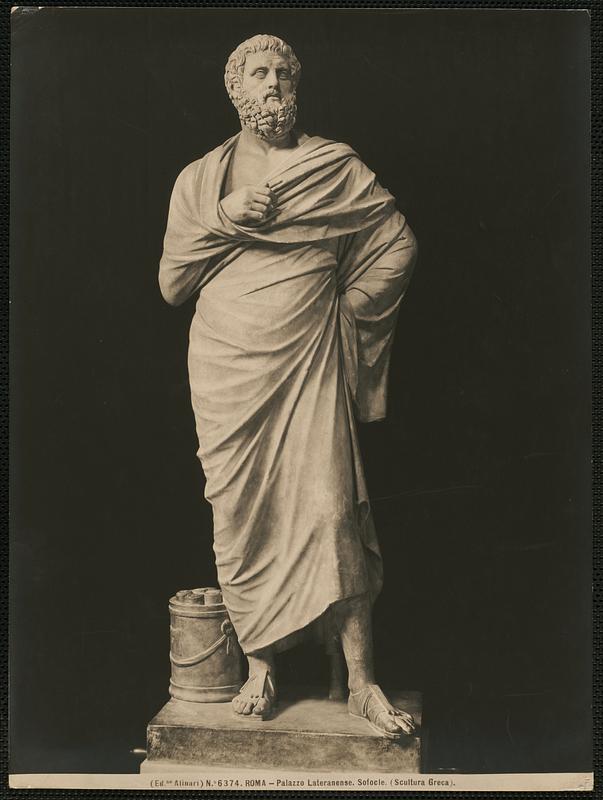 Roma - Palazzo Lateranense. Sofocle (Scultura Greca) - Digital Commonwealth