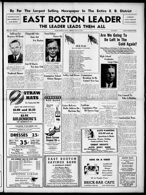 East Boston Leader, June 14, 1940 - Digital Commonwealth
