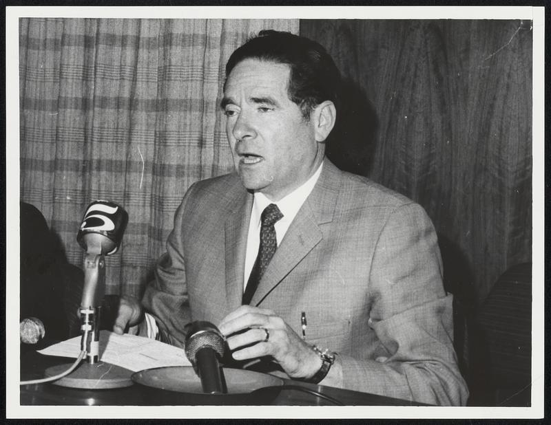 Morris B. Abram Pres. of Brandeis statement on fires - Digital Commonwealth