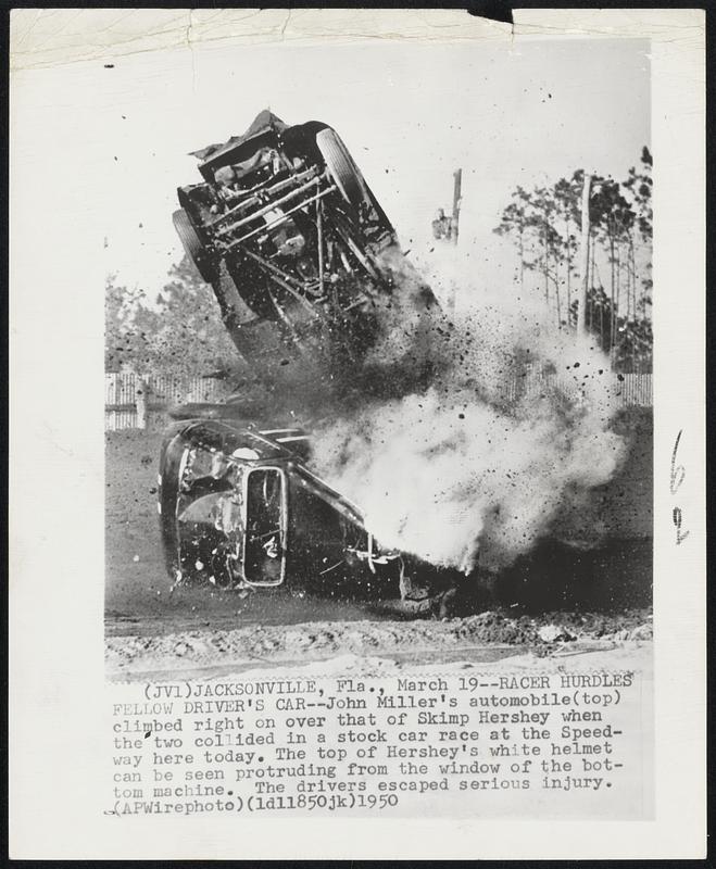Racer Hurdles Fellow Driver’s Car -- John Miller’s automobile (top ...