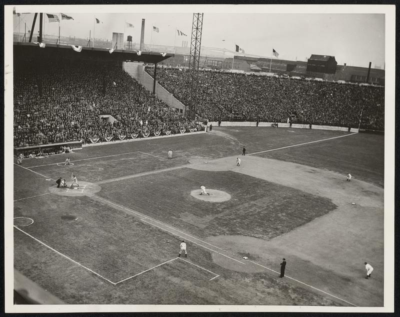 International League Opener Draws a Record Crowd. A general view of the ...